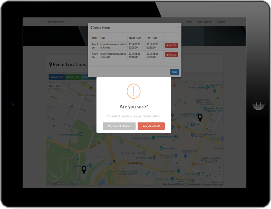 Event Locations - PHP/MYSQL Plugin by EZCode | CodeCanyon